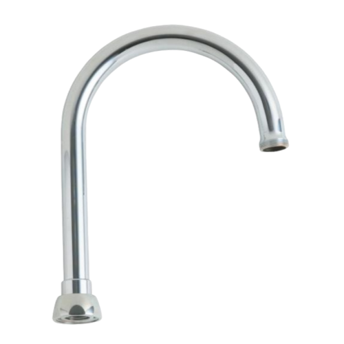 Chicago Faucets GN2AH8JKABCP 5-1/4" Rigid/Swing Gooseneck Spout Chrome ...
