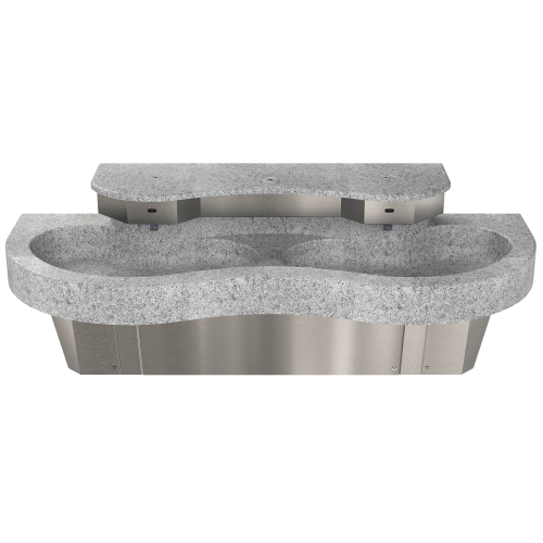 Acorn 3792-0030 Kurve Two Station Cast Solid Surface Wash Basin