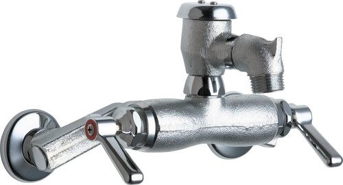 Chicago Faucets 305-VBRXKCRCF Wall-Mounted Manual Faucet with ...