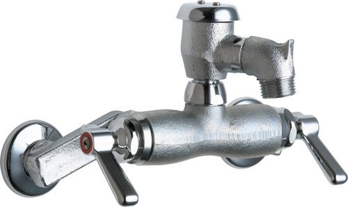 Chicago Faucets 305-VBXKCRCF Wall-Mounted Manual Faucet with Adjustable ...