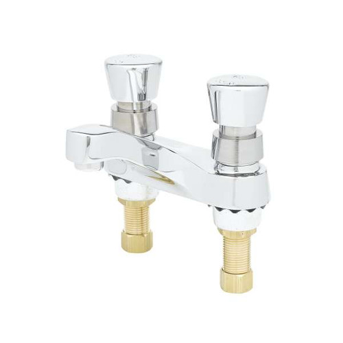 T&S Brass B-0831-02 Deck Mount Push Button Metering Faucet