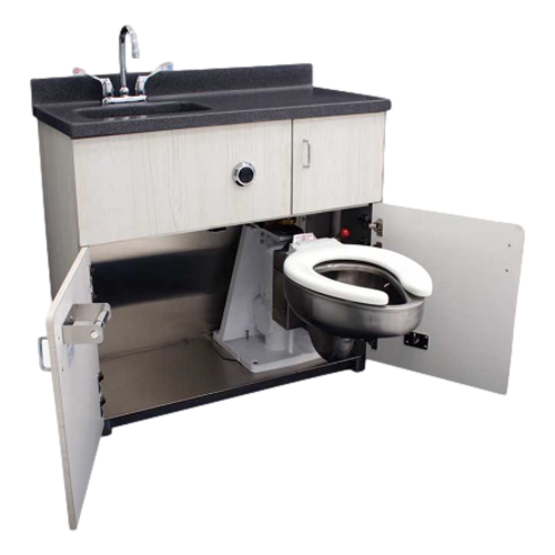 Whitehall Manufacturing 4012 Side Waste Outlet Free-Standing Cabinet ...