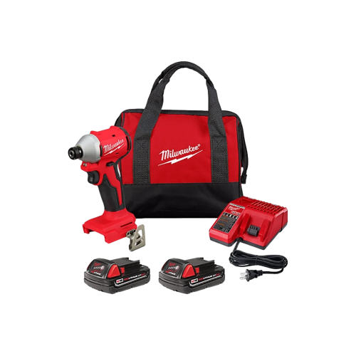 Milwaukee 3650-22CT M18 Brushless 1/4 Hex Impact Driver Kit