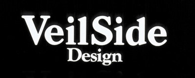 ST010-01 VeilSide Design Sticker Vinyl White Authentic Original Japan