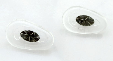 Crimp-On Tear-Drop B & L Style Nosepad 17mm 3 Pairs | tabcooptical