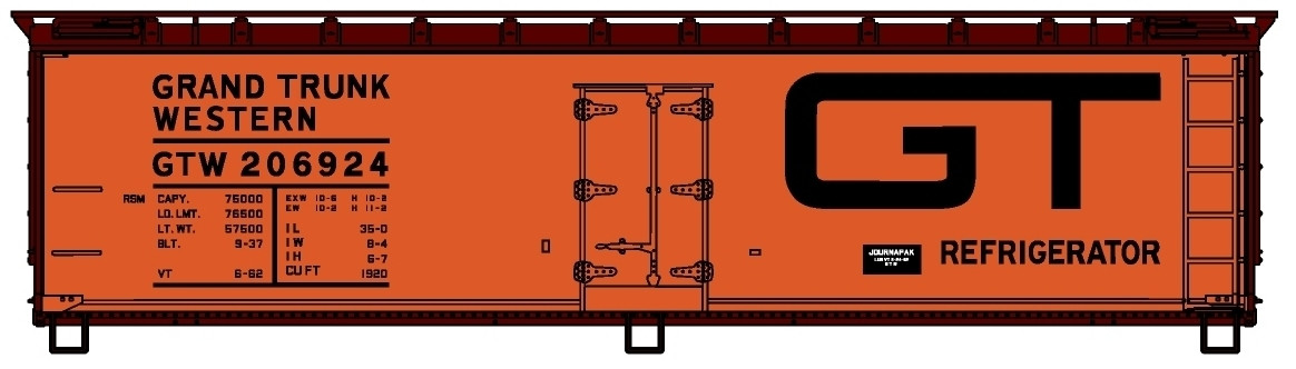 Accurail - Ho 40'Wood reefer GTW - 4859 - Active Powersports