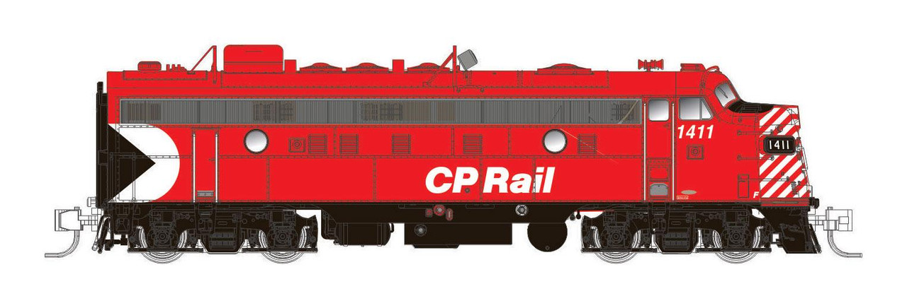 Rapido Trains - N FP9A CP Action Red 1412 w/dcc - 530030 - Active ...