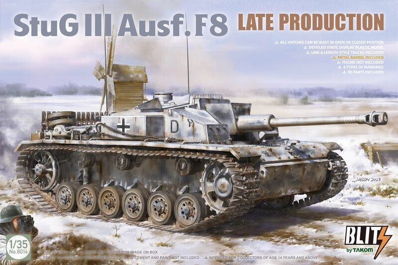 Takom Models - Stug III Ausf.F8 Late Prod 1:35 - 8014 - Active Powersports