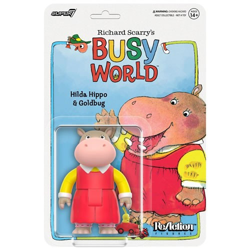 Super7 - ReAction Figures - Richard Scarry - W01 - Hilda Hippo - 4 Pack ...