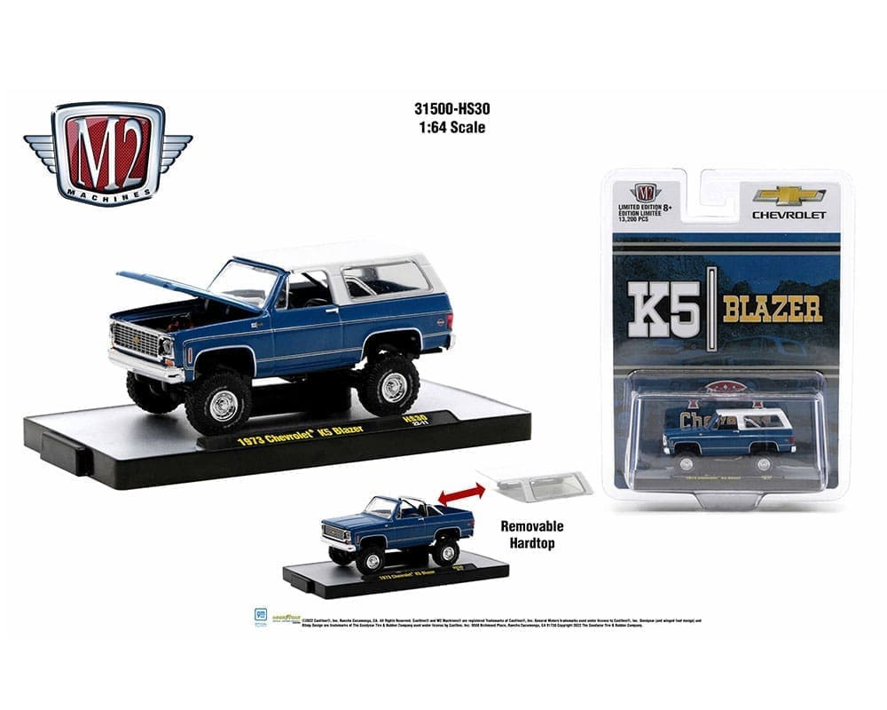 M2 Machines 1:64 1973 Chevy K5 Blazer 4ã 4 -hobby Exclusive Auto-truck ...