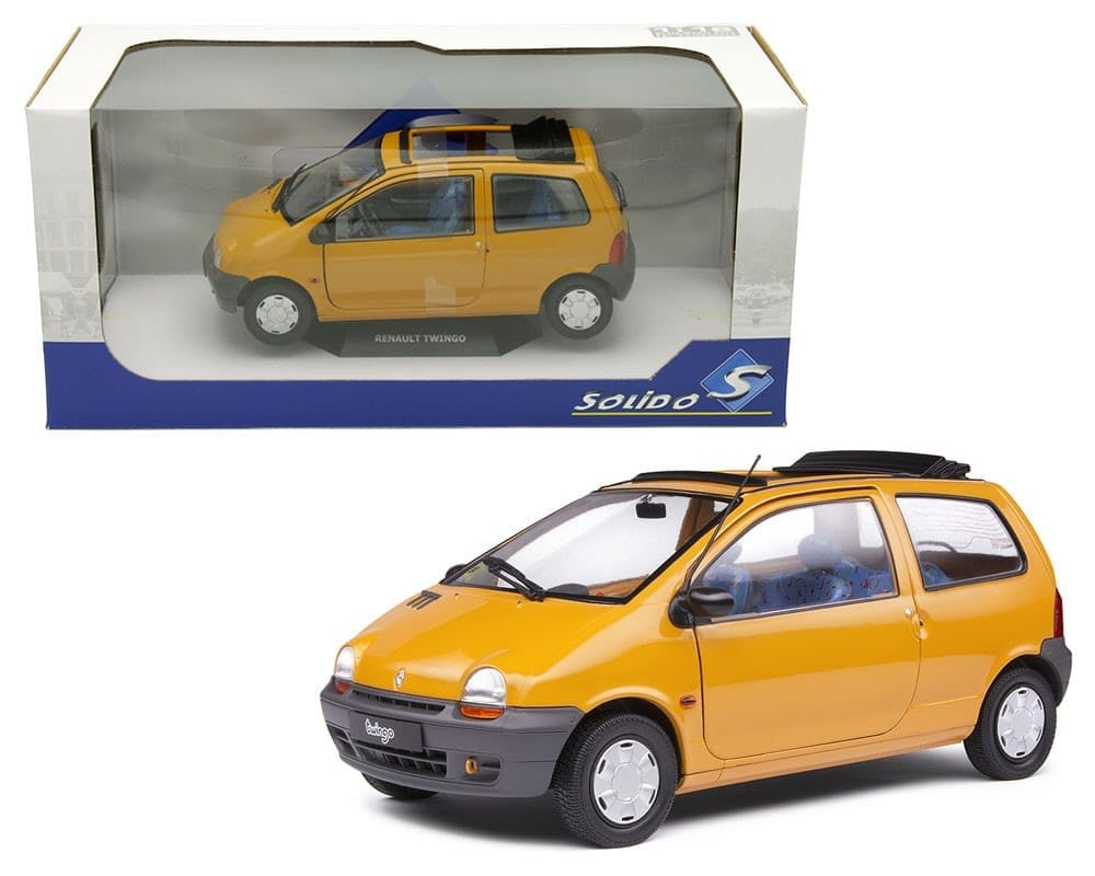Solido 1:18 1993 Renault Twingo Mk1 Open Air (indian Yellow)- Diecast ...