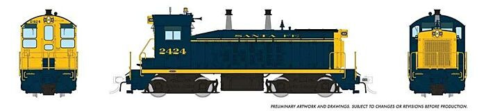 Rapido Trains - Ho EMD SW9 ATSF 2428 W/dc - 27063 - Active Powersports
