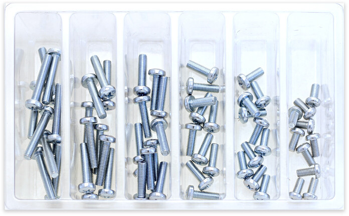 Bolt - M5 Pan Head Phillips Assortment 120 Piece Kit - SV-M5PAN ...