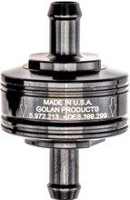 Golan - Super Mini Fuel Filter Black 1/4" Barb Fitting - 70-250G-BLACK ...