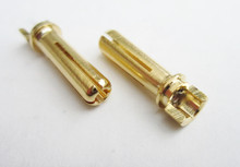 TQ Wire - 4mm Male Bullets Narrow-top (pr.) Gold 18mm - 2506 - Active ...