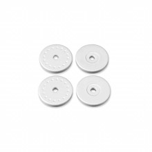 TEKNO RC - Shock Piston Blanks (flat/flat, 15.8mm, precision molded, 16 ...