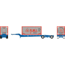 Athearn - HO ATH Drop-Frame Spread-Axle Chassis w/Container, Chassis ...