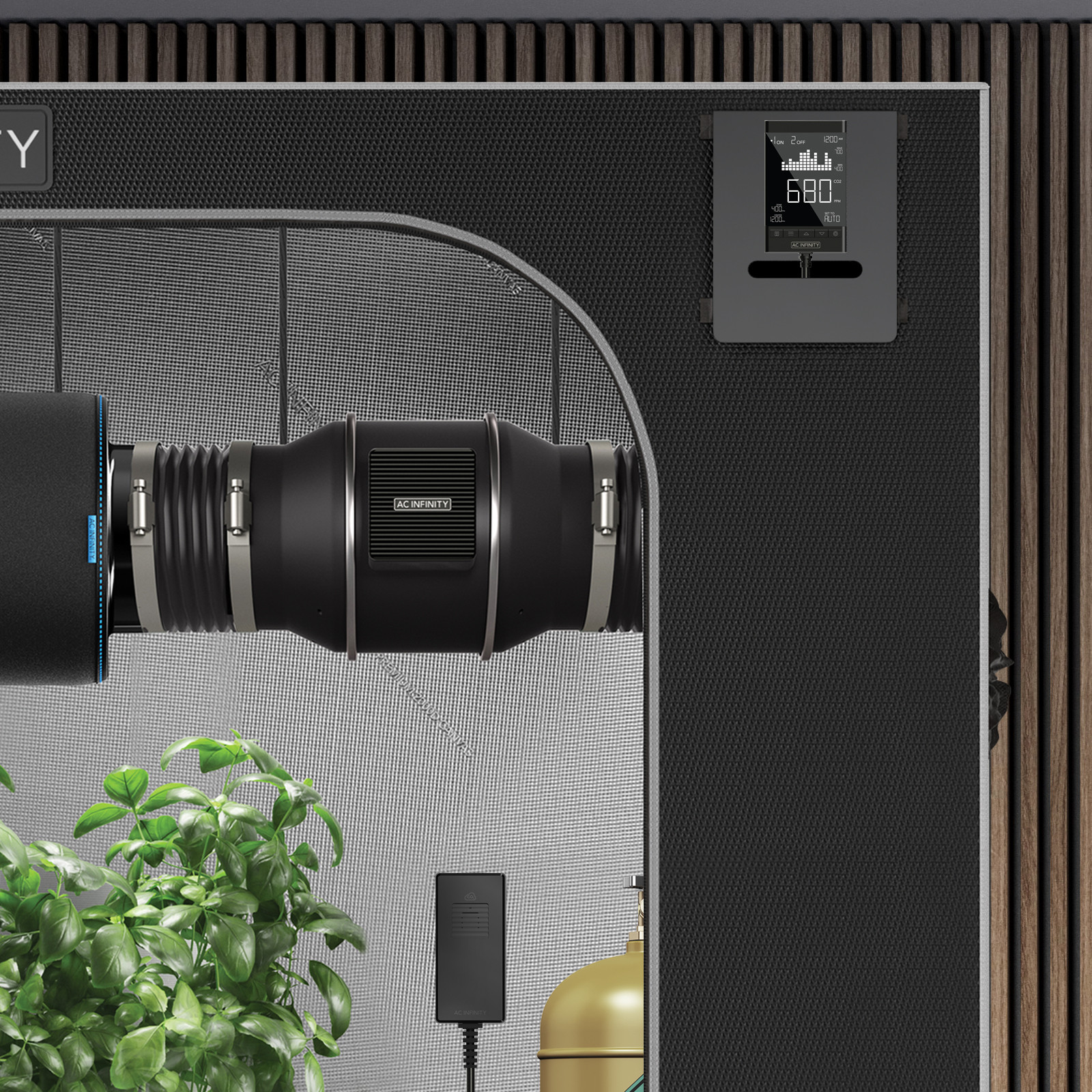 CO2 Controller, Smart Carbon Dioxide Monitor 2-Outlet - AC Infinity