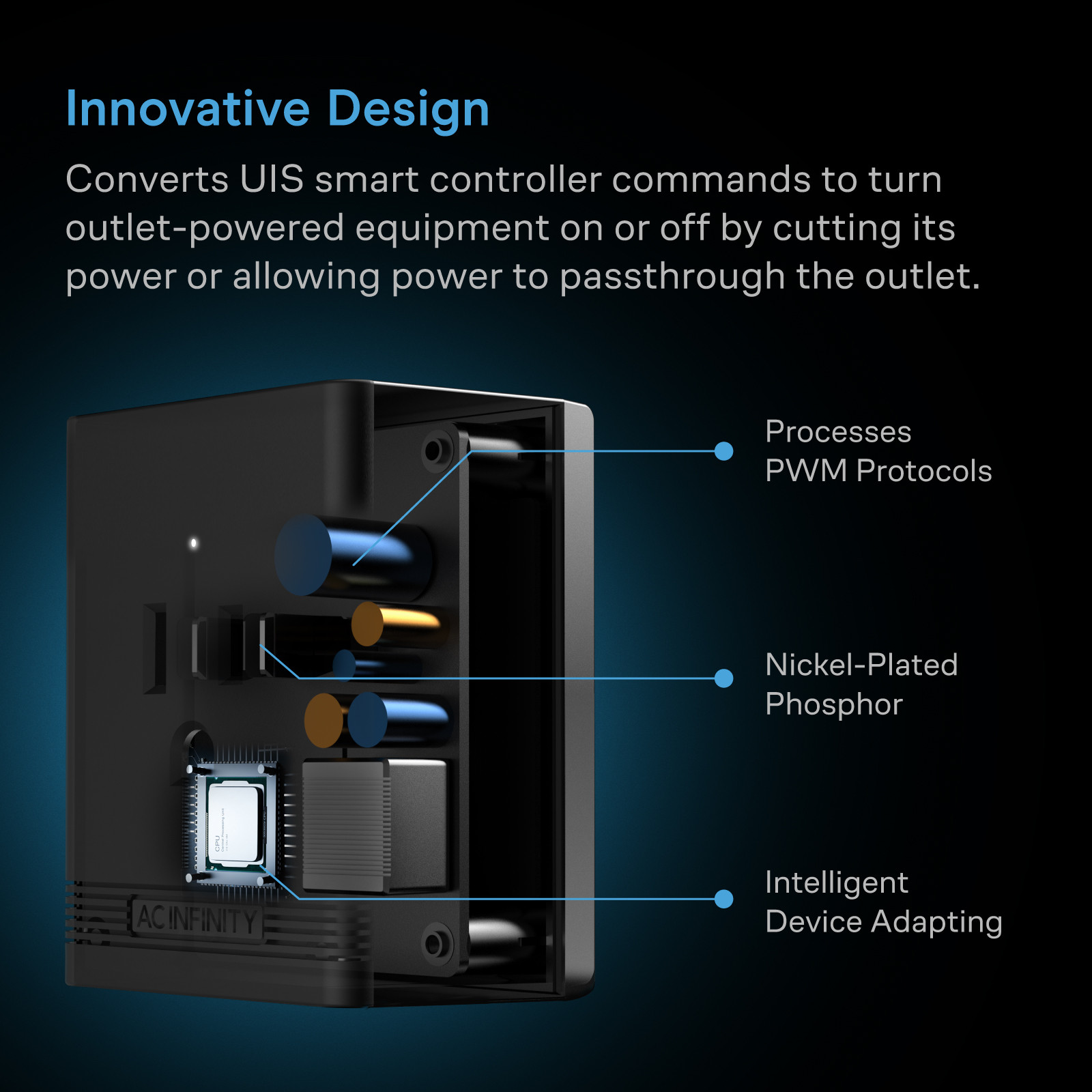 UIS Control Plug, for Outlet-Powered Equipment - AC Infinity