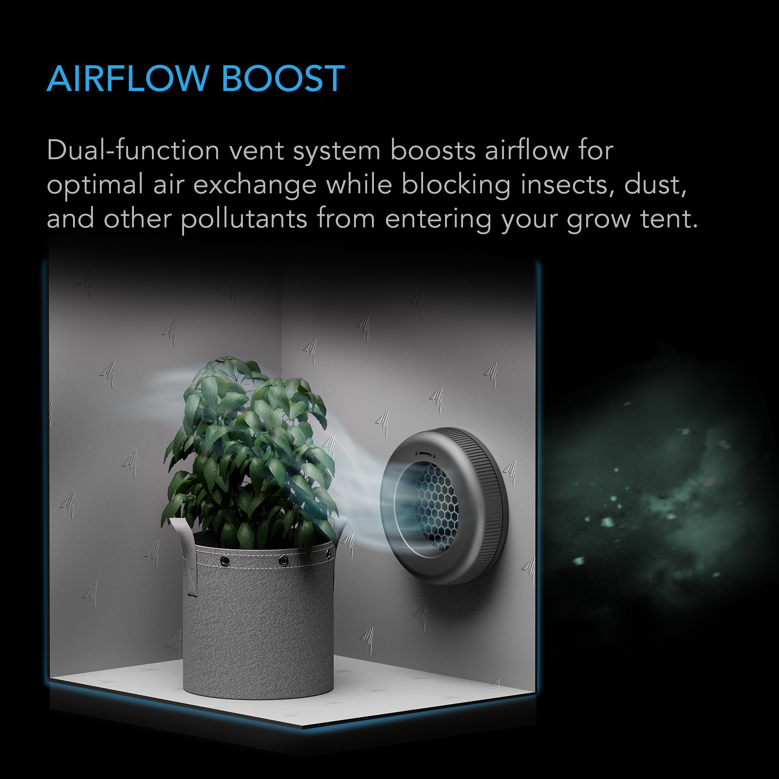 Grow Tent Duct Vent Attachment 6″ 2-Pack Light-Blocking | AC Infinity