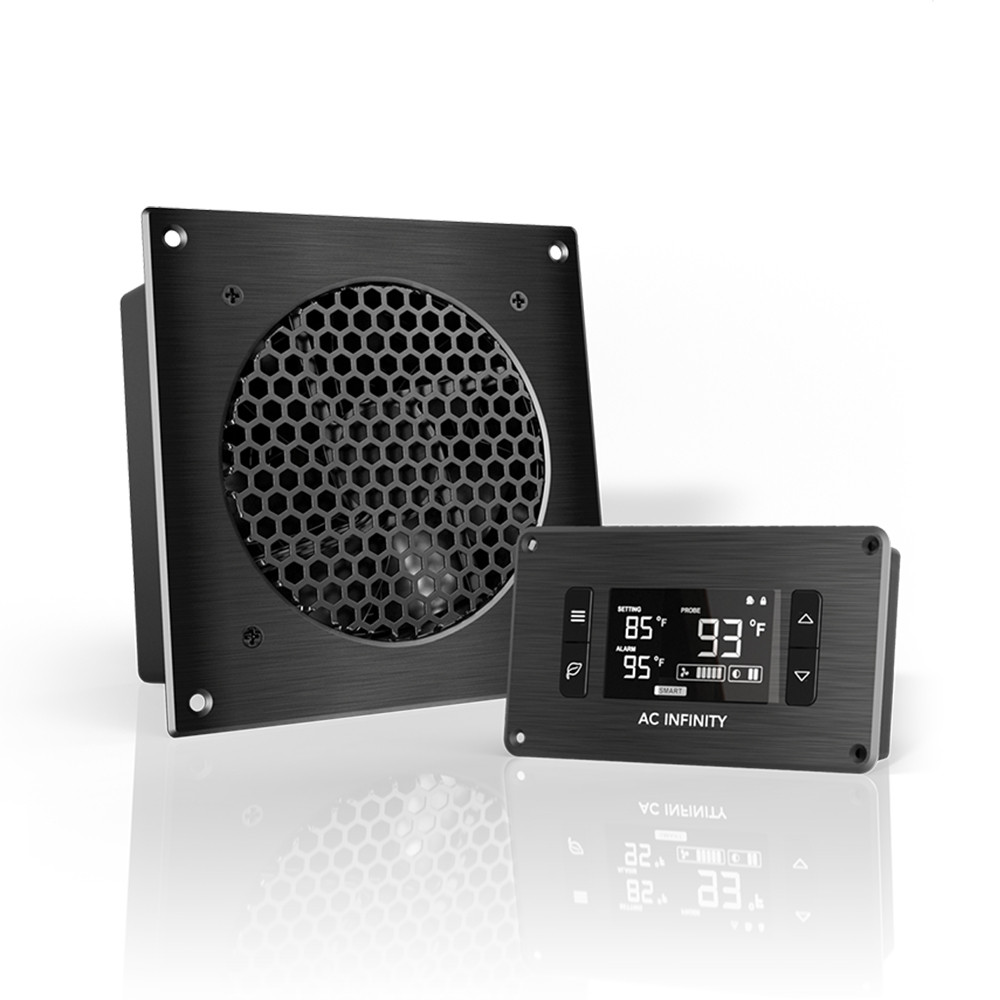 Home Theater Entertainment Center AV Cabinet Cooling Fans