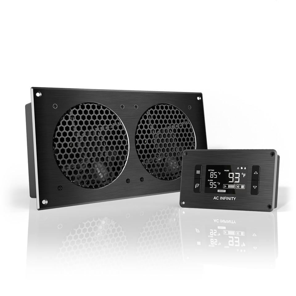 Home Theater Entertainment Center AV Cabinet Cooling Fans