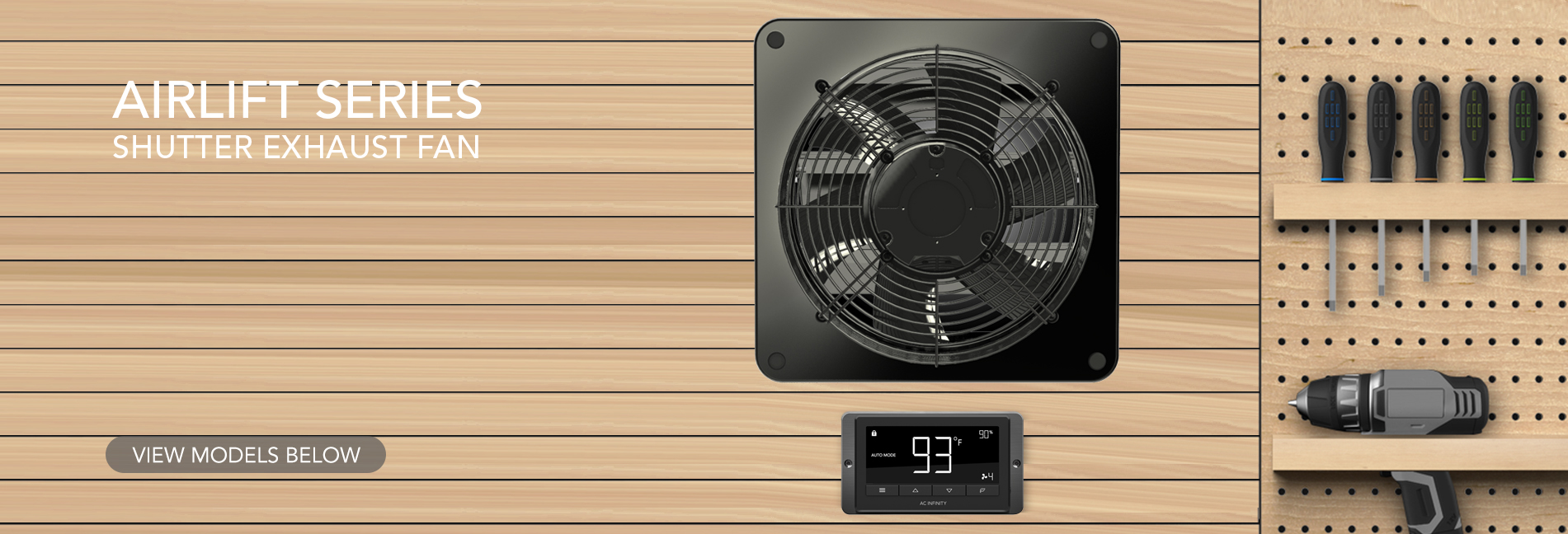 HVAC & Home Ventilation - Shutter Exhaust Fans - AC Infinity