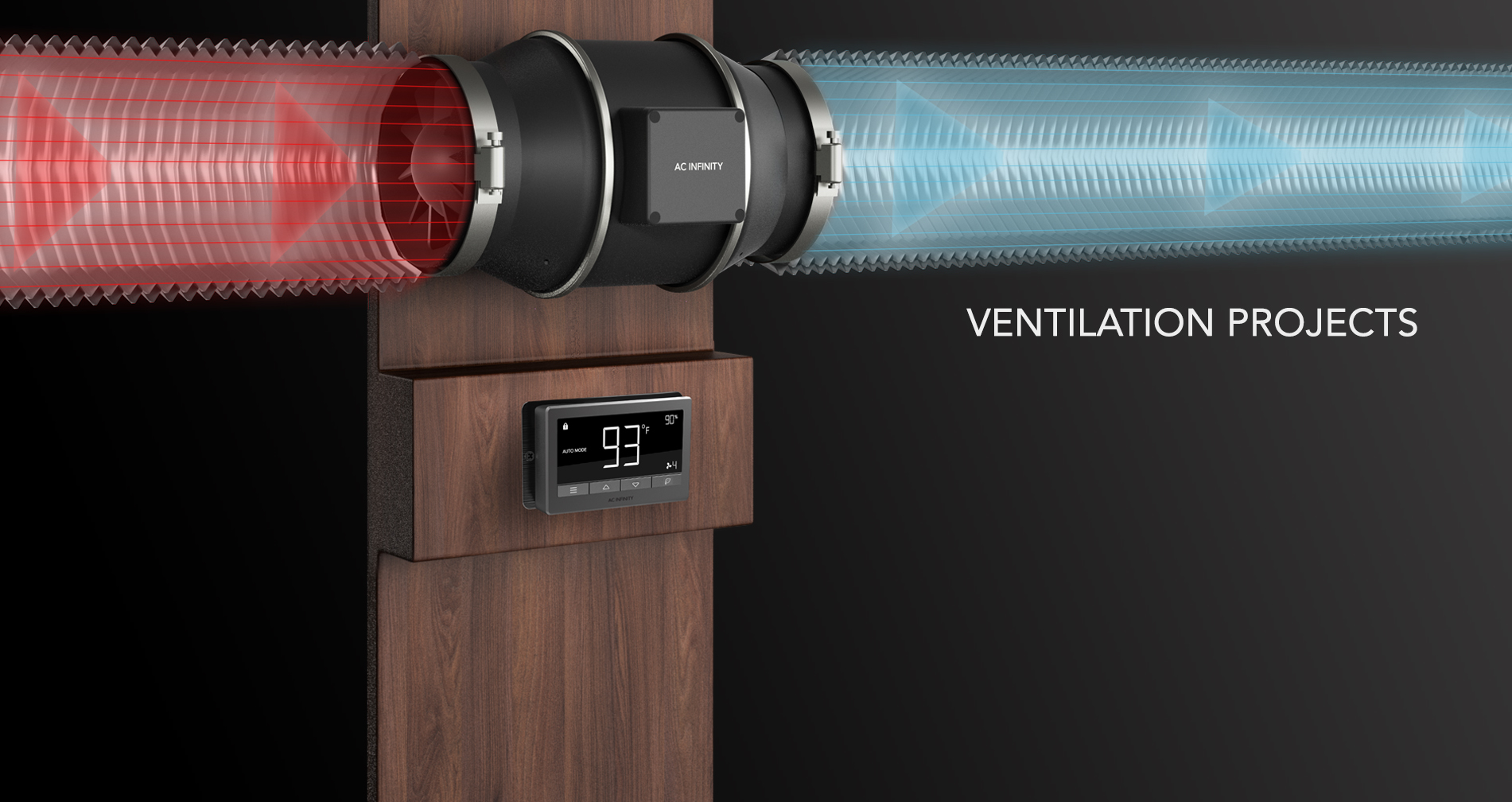 HVAC Home Ventilation Inline Duct Fan Systems AC Infinity HVAC Home Ventilation Inline Duct Fan Systems AC Infinity