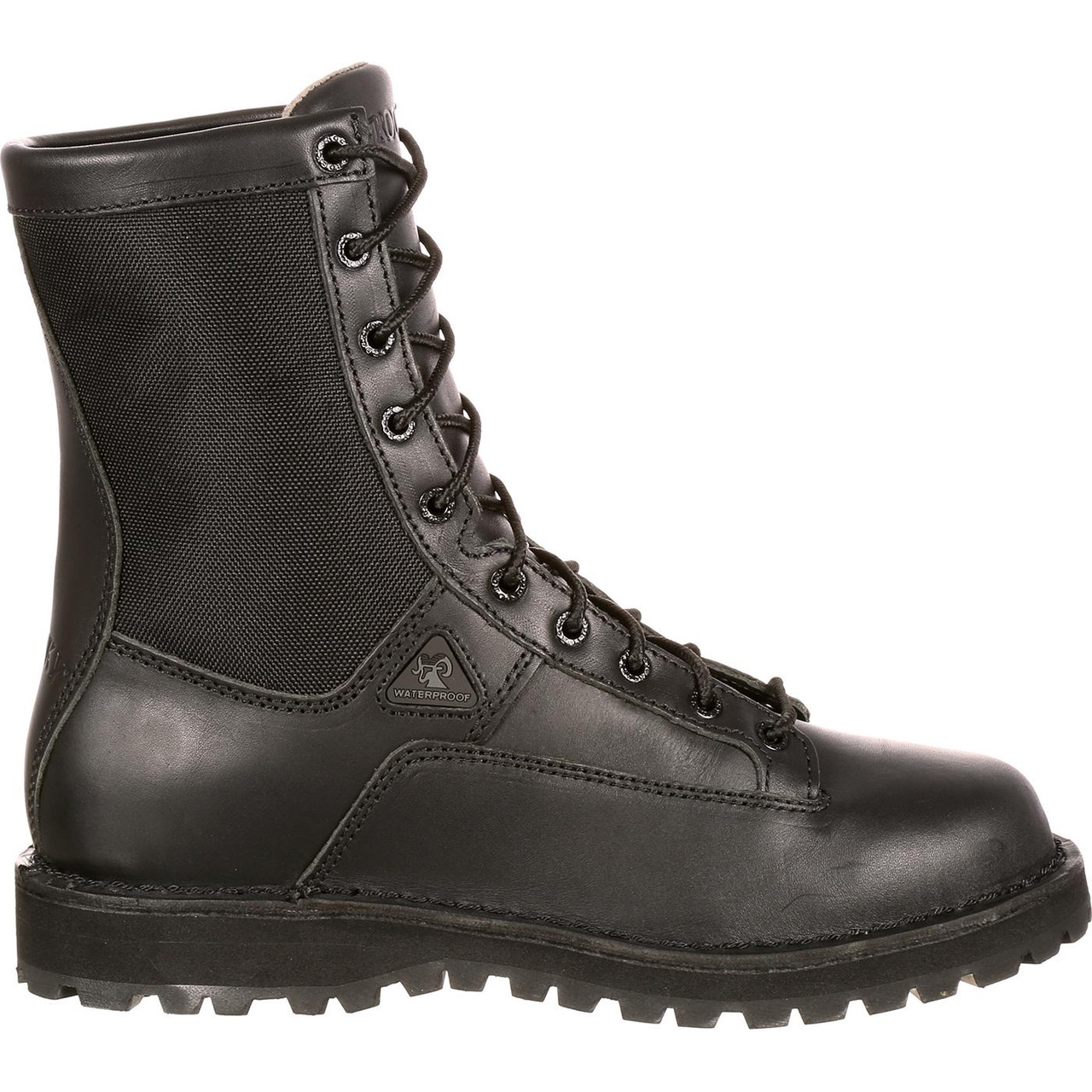 Rocky FQ0002080 8" Portland Lace-To-Toe Waterproof Public Service Boots ...