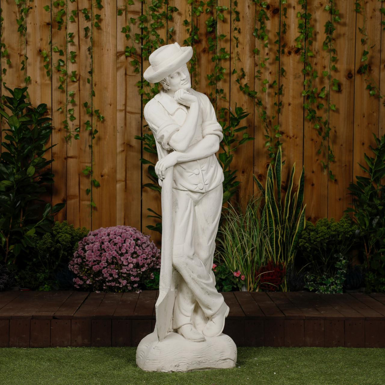 Farmer garden ornament | Stone Garden Ornament of a Farmer | Cheap ...