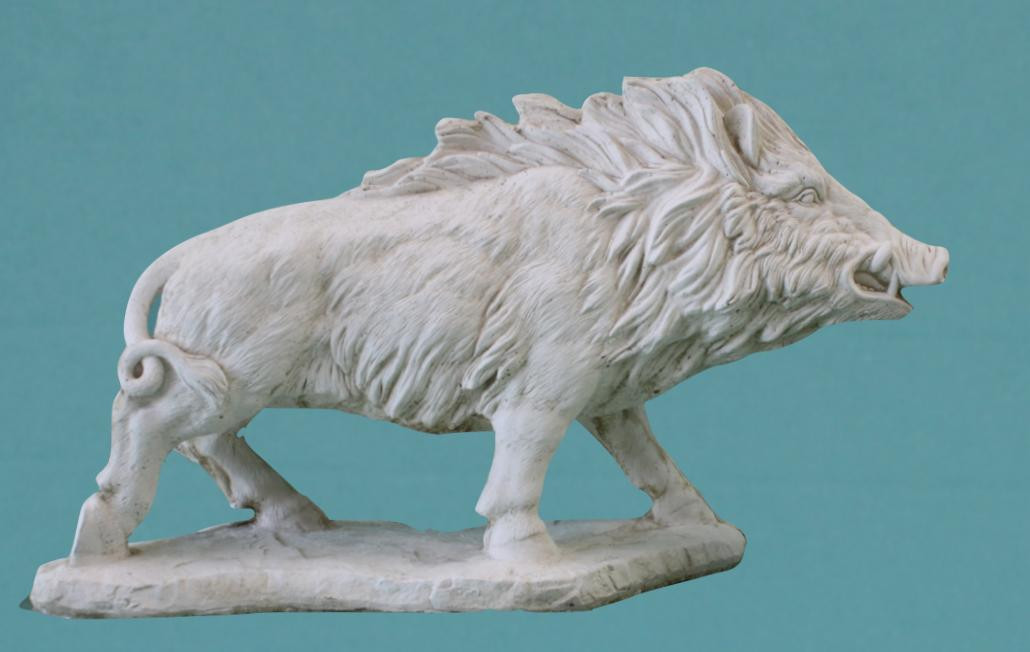Large Stone cast Boar garden ornament