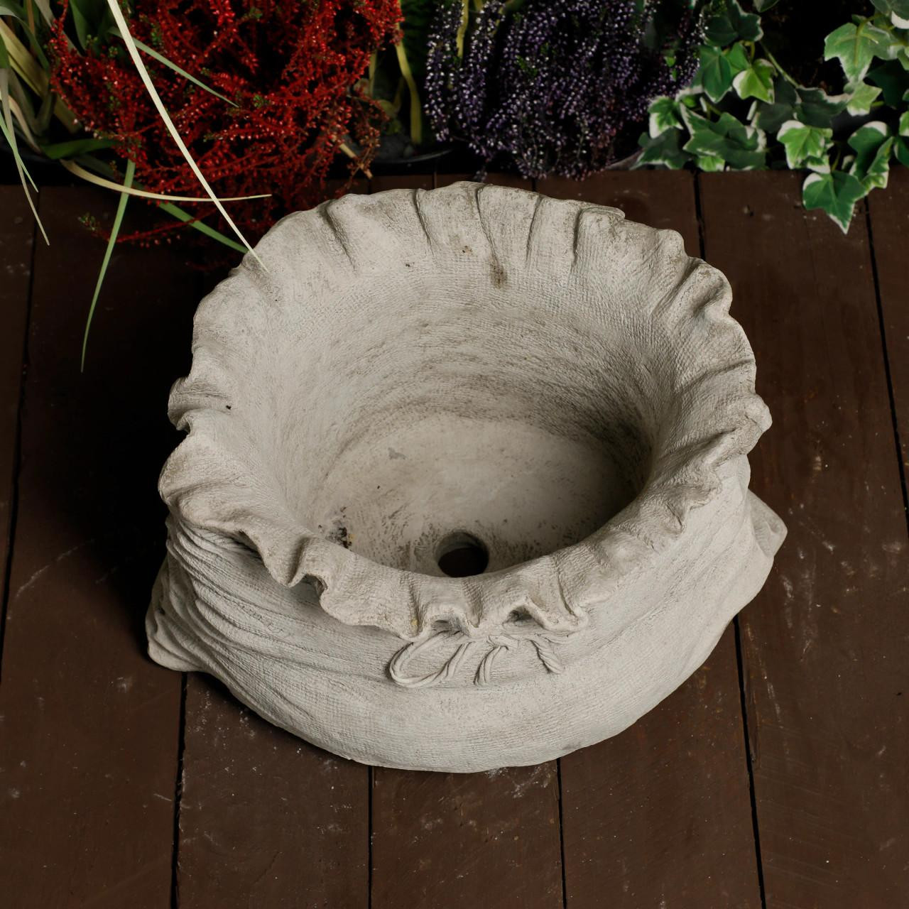 Stone cast Sack Planter Pot | Bag Garden Pot