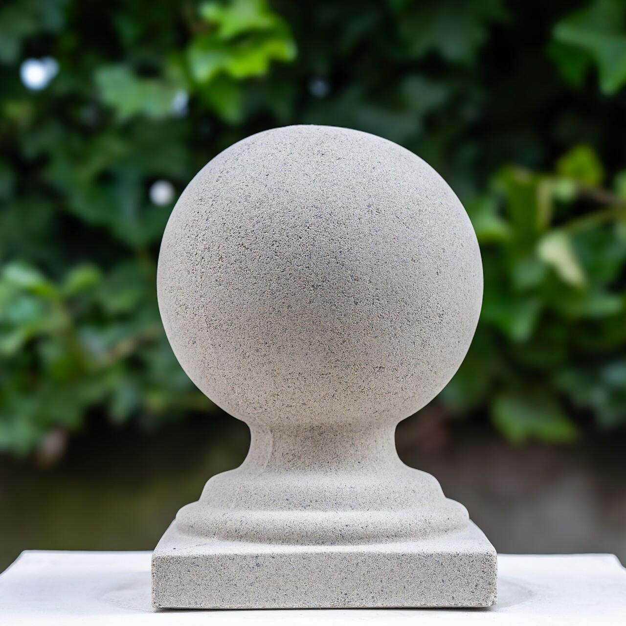 Sand Stone Finial | Stone cast Pier Caps | Sand Stone Plain Balls for ...