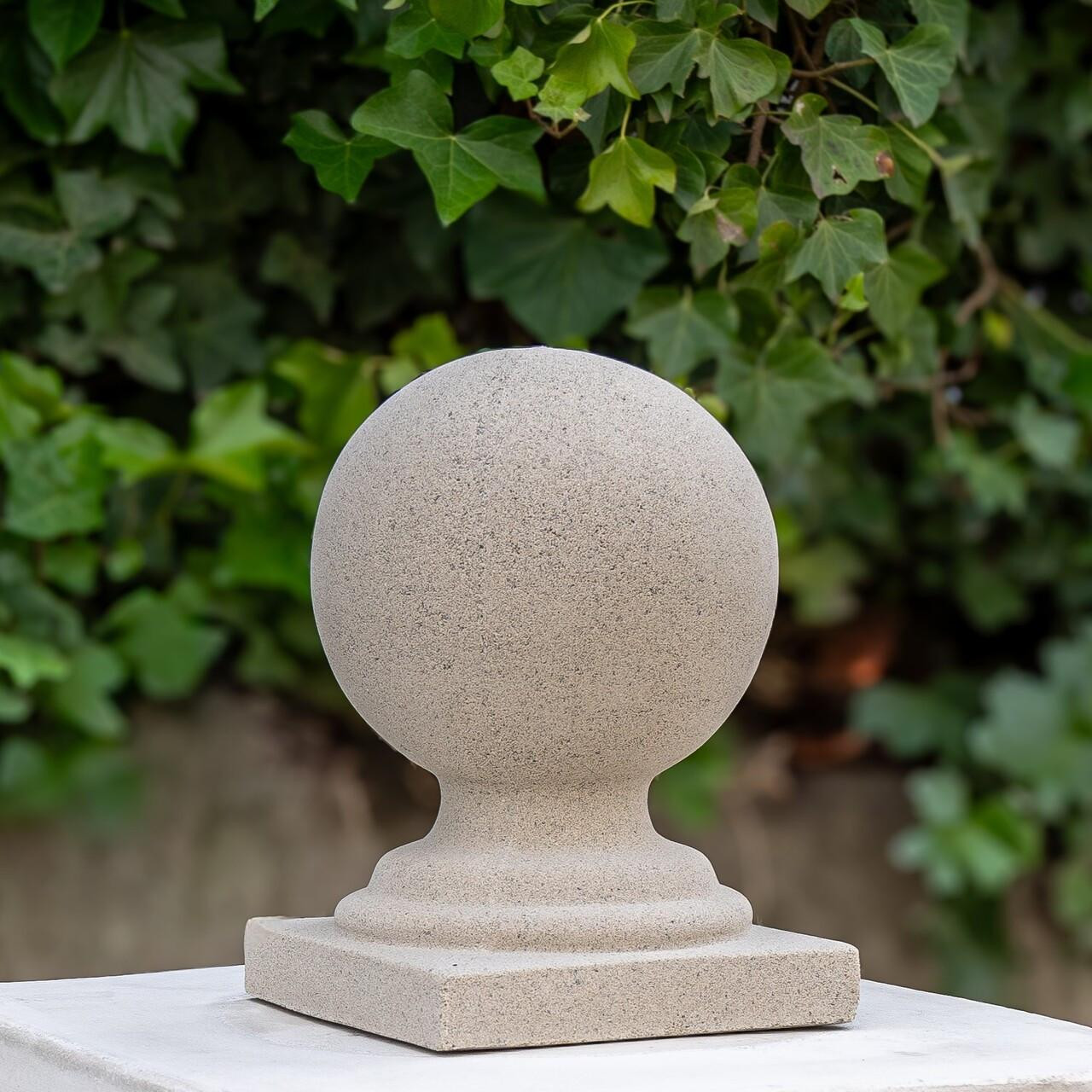 Sand Stone Finial | Stone cast Pier Caps | Sand Stone Plain Balls for ...