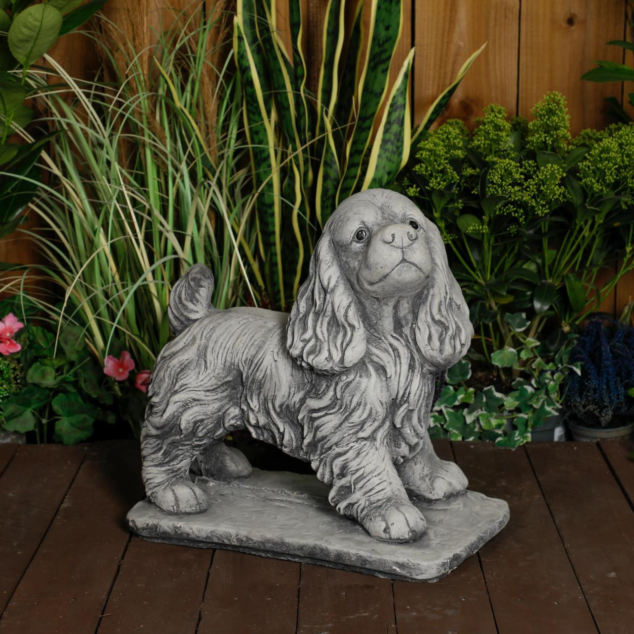 Spaniel Garden Ornaments | Animal Ornaments | King Charles Dog Statue ...