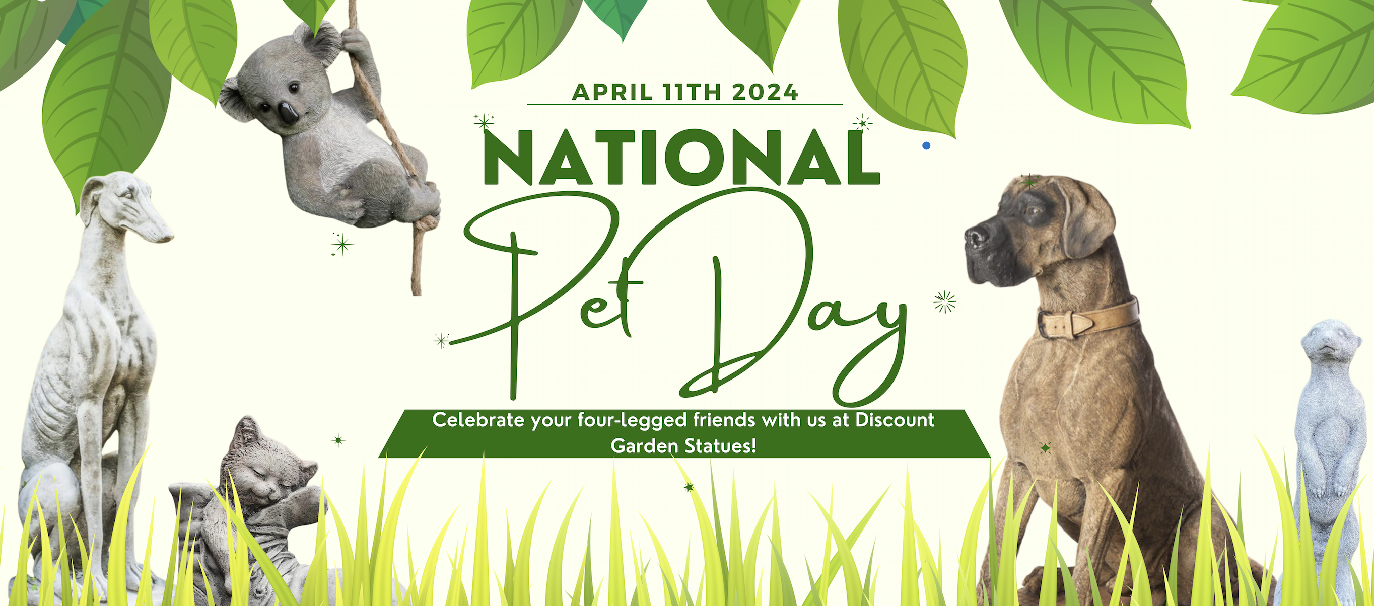Celebrate National Pet Day with Discount Garden Statues: Why Our Stone ...