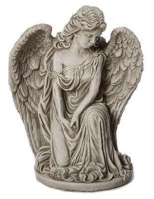 Kneeling Stone Angel | Angel Statue | Stonecast Garden Ornament
