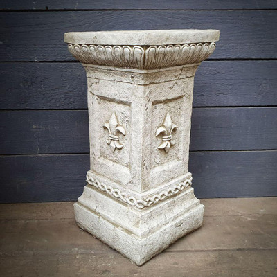 Ancient Plinth Stone Cast Garden Pedestals Column