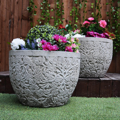 Pair Of Large Regency Flower Pot New For 2020