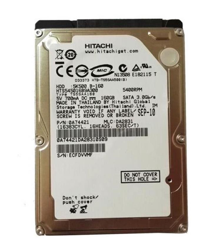 Hitachi Deskstar 0A34082 160GB 7200rpm SATA 3Gbps 3.5in Hard Drive