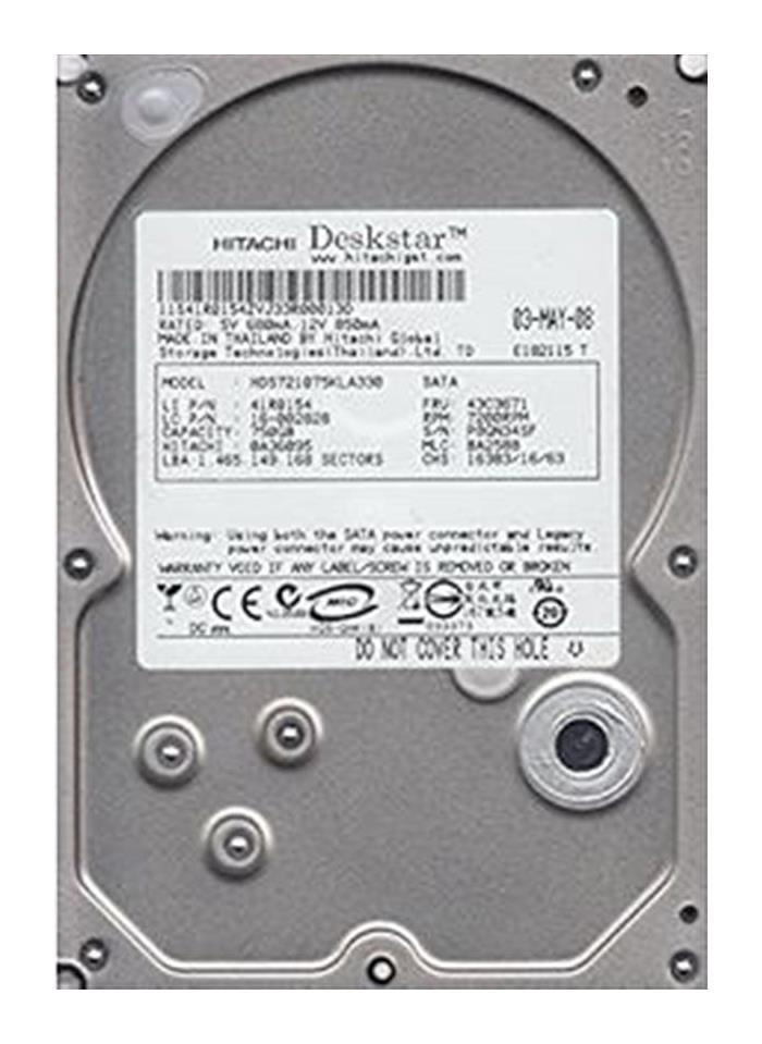 Hitachi Deskstar 0A36130 750GB 7200rpm SATA 3Gbps 3.5in Hard Drive
