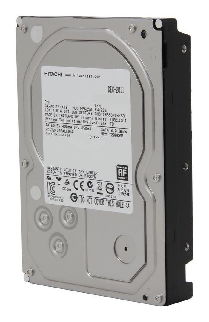 Hitachi Deskstar H3IK40003272SA 4TB 7200rpm SATA 6Gbps 3.5in Hard Drive