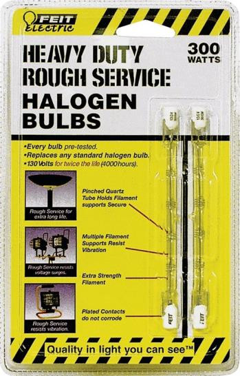 Halogen- Double Ended- 300 Watt- Clear- 2 Pack - Surry General Store