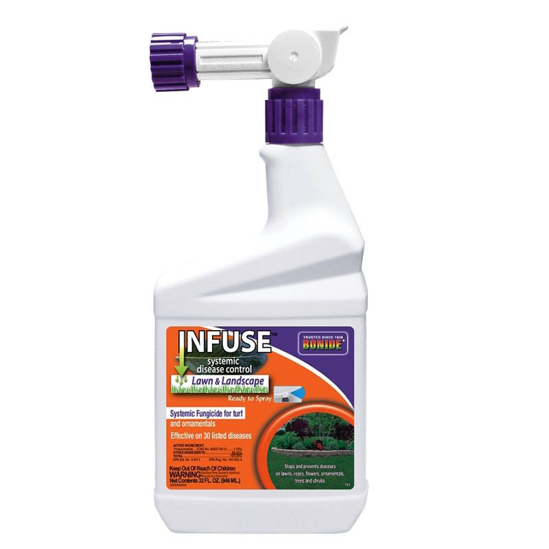 Bonide- Infuse- Systemic Fungicide- Hose Spray Bottle- Quart - Surry ...