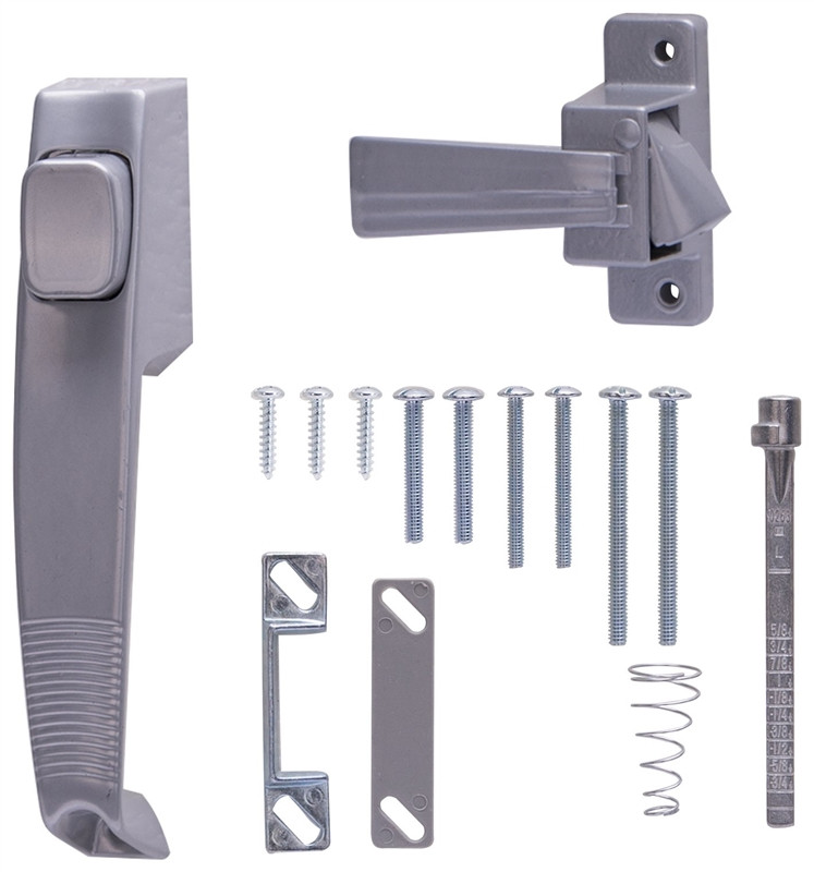 Screen/Storm Door- Pushbutton Latch- Aluminum Finish - Surry General Store
