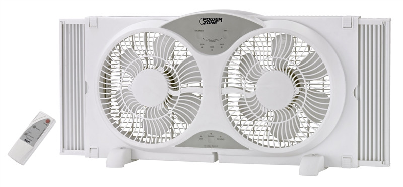 Window Fan- Dual- 9"- Reversible- With Remote Control - Surry General Store