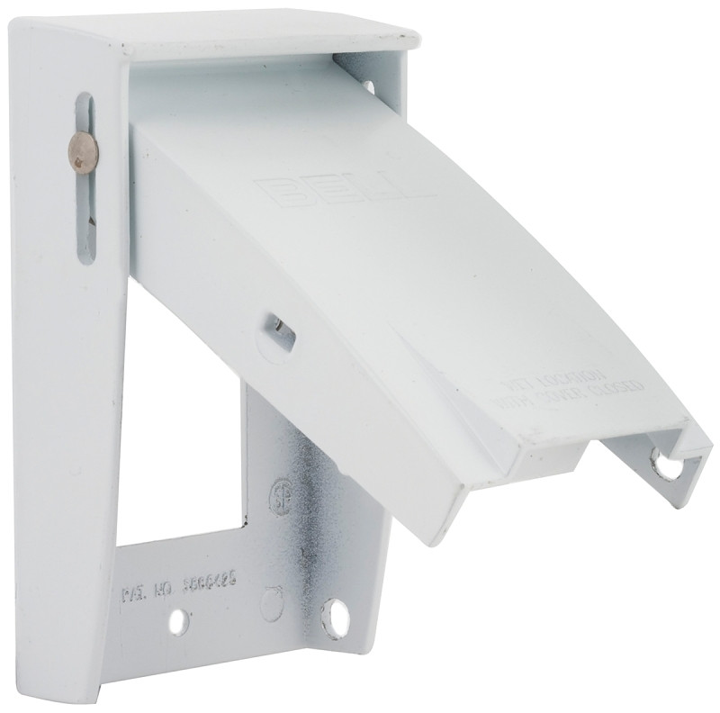 Outdoor Weatherproof GFCI Outlet Cover- Box 1 Gang- Vertical- White ...