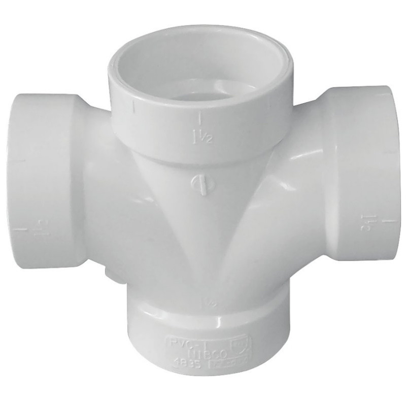 PVC DWV- 3"- Double Tee - 3" - Surry General Store