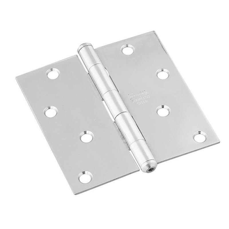 Hinge- 4"- Stainless Steel- Square Corner- With Screws - Surry General ...
