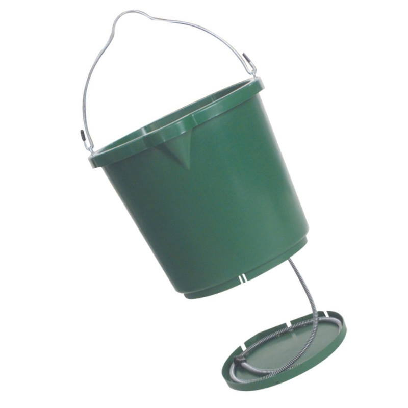 Heated Bucket- 5 Gallon- Green- Polyethylene - Surry General Store